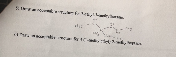 Solved 5) Draw an acceptable structure for | Chegg.com