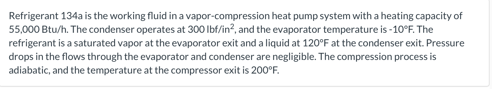 Solved 1. Determine the compressor power input, in | Chegg.com