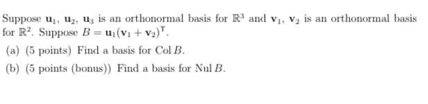 Solved Suppose u1,u2,u3 is an orthonormal basis for R3 and | Chegg.com