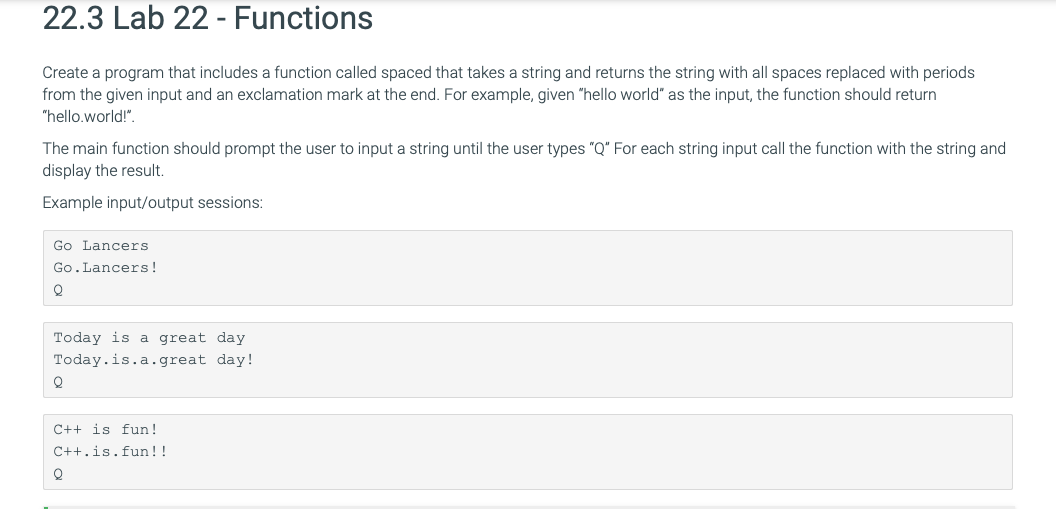 Solved 223 Lab 22 Functions Create A Program That 3643