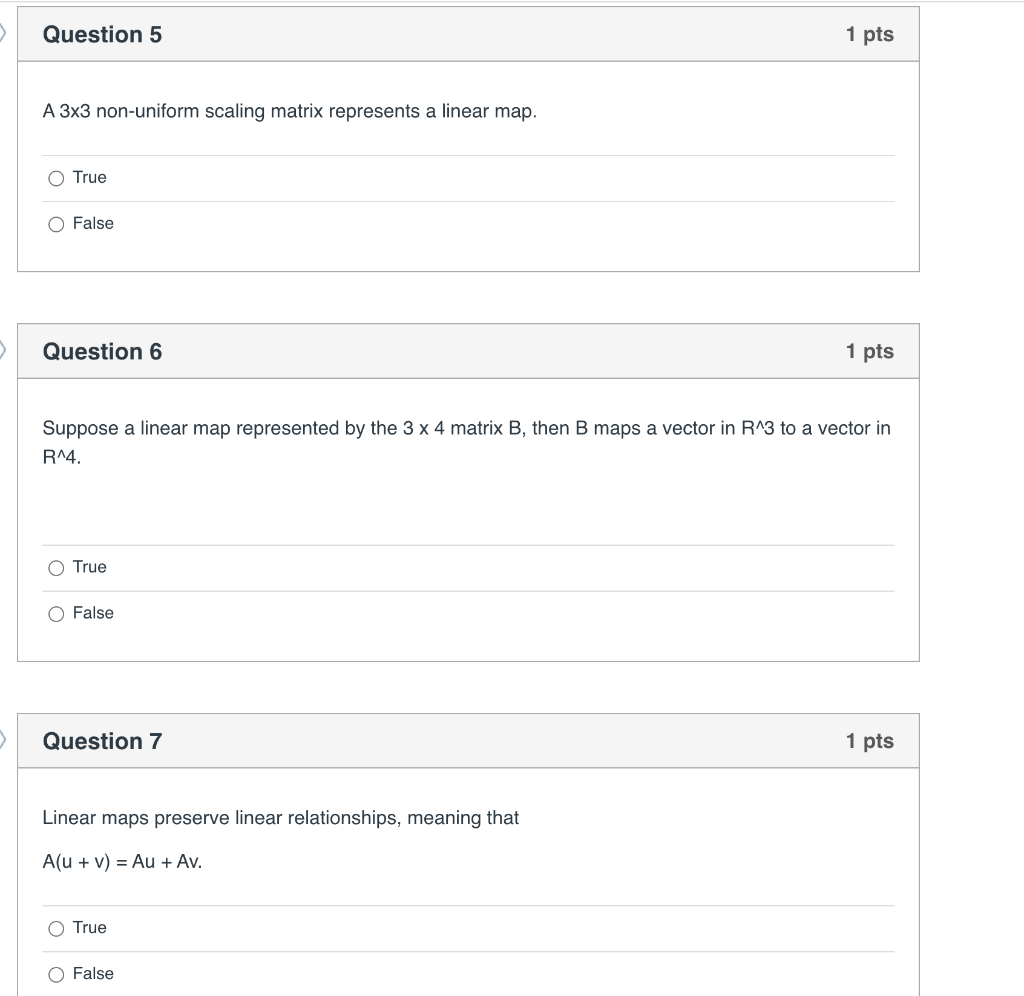 Solved Need help with linear algebra problem! Just answer as | Chegg.com
