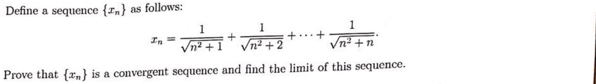 Solved Define a sequence {xn} ﻿as | Chegg.com
