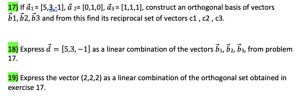 Solved Answer the following vector analysis problems. NOTE | Chegg.com