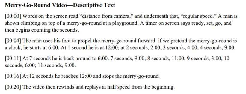 Merry-Go-Round Video-Descriptive Text [00:00] Words | Chegg.com