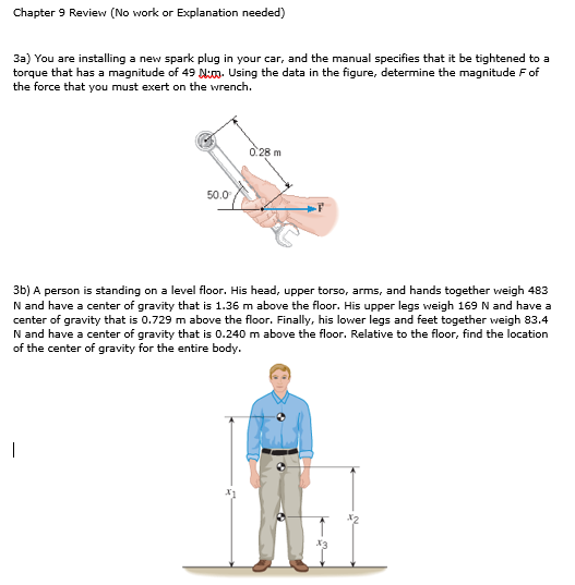 Solved Chapter 9 Review (No work or Explanation needed) 3a) | Chegg.com