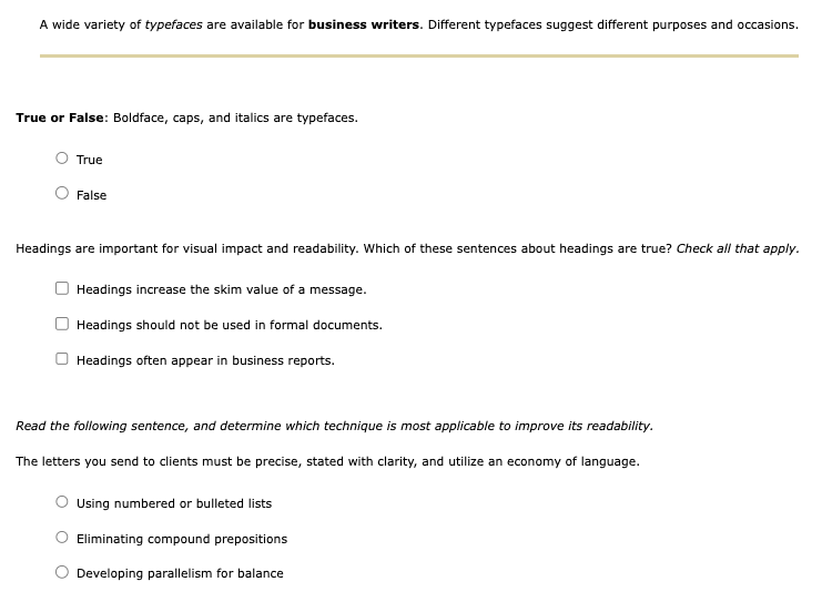Solved 3. Improving Readability with Strategic Document | Chegg.com