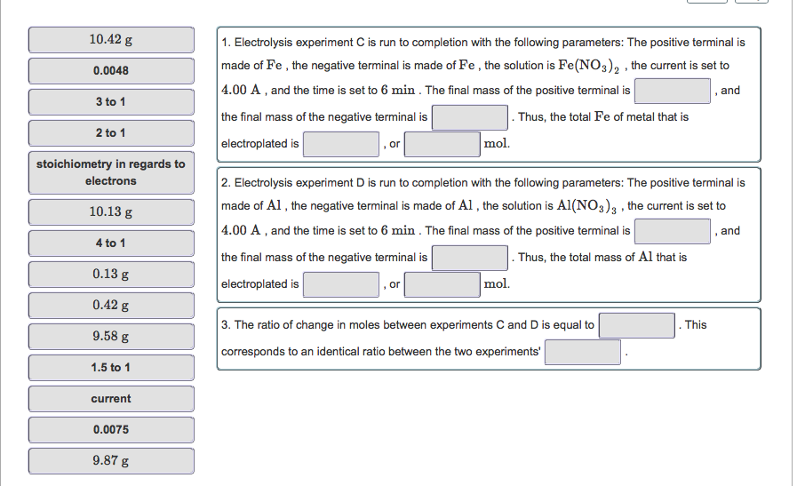 In the simulation provided click on the Experiment | Chegg.com