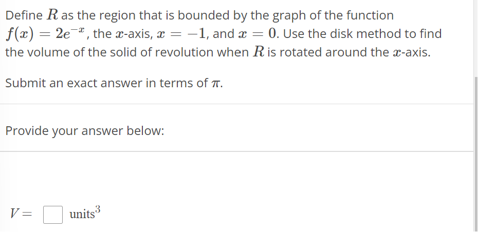 Solved Define R as the region that is bounded by the graph | Chegg.com