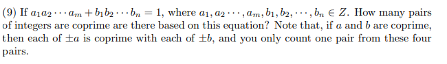 Solved (9) If a1a2⋯am+b1b2⋯bn=1, where | Chegg.com