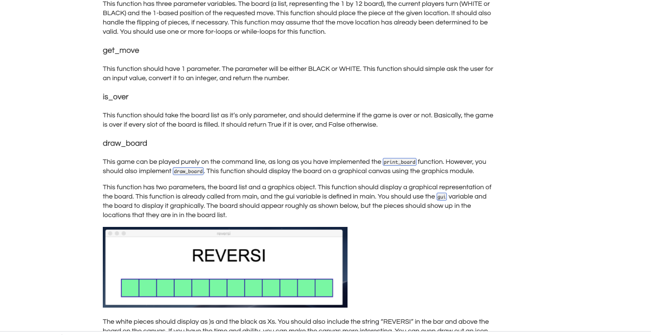 Solved Reversi (also known as Othello) is a simplistic, | Chegg.com