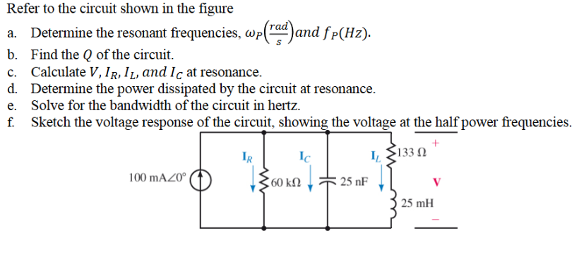 Solved Refer to ﻿the circuit shown in ﻿the figurea. | Chegg.com