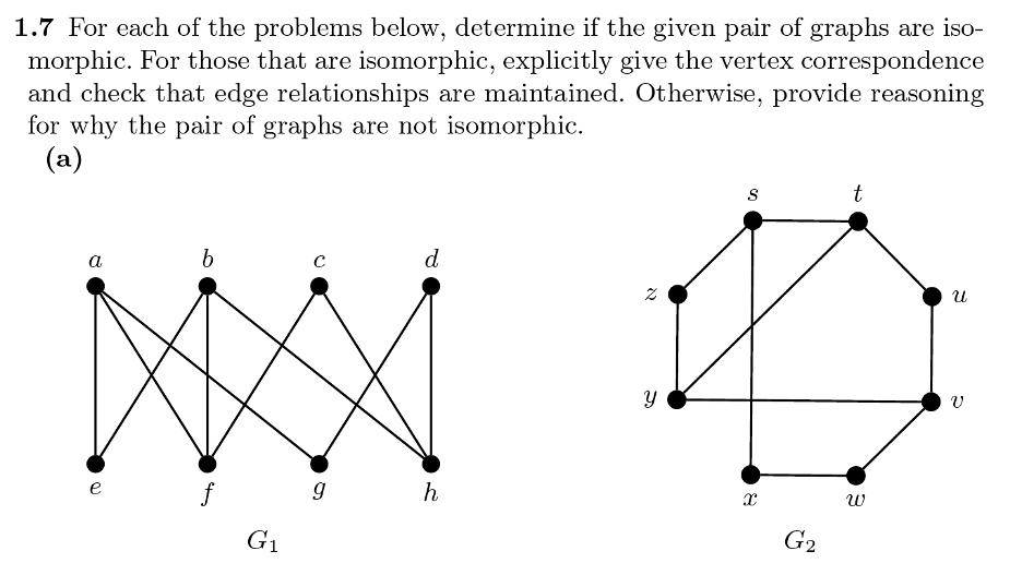 Solved 1.7 ﻿For each of the problems below, determine if the | Chegg.com