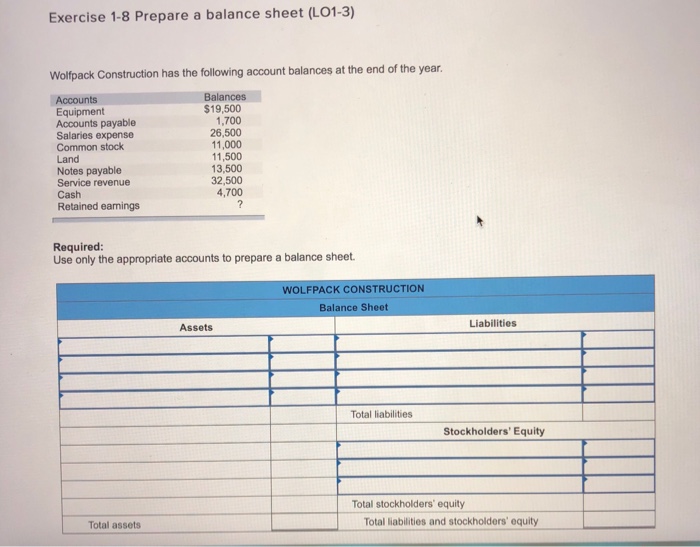 Solved Exercise 1-4 Calculate net income and stockholders' | Chegg.com