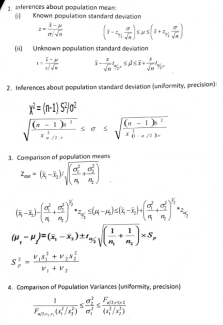 1. Inferences about population mean: (i) Known | Chegg.com