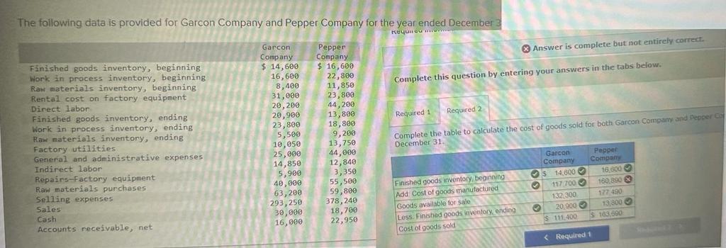 Solved Please help me get the only wrong answer right (the | Chegg.com