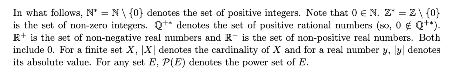 [Solved]: In what follows, ( mathbb{N}^{*}= mathbb{N}