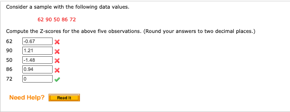 Solved Consider a sample with the following data values. | Chegg.com