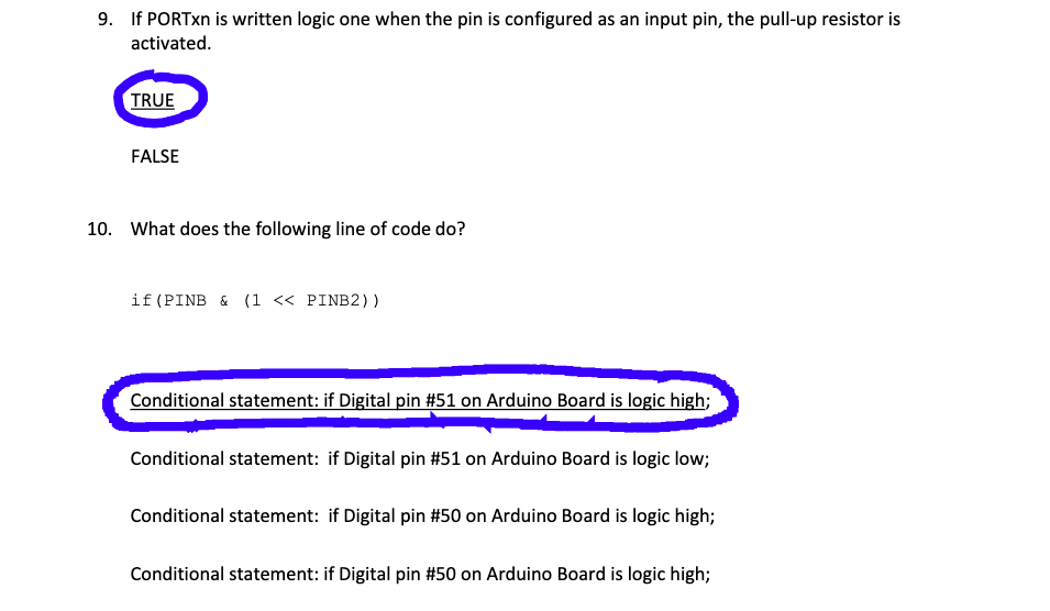 Solved 5. Which Port Register bit do you initialize when | Chegg.com