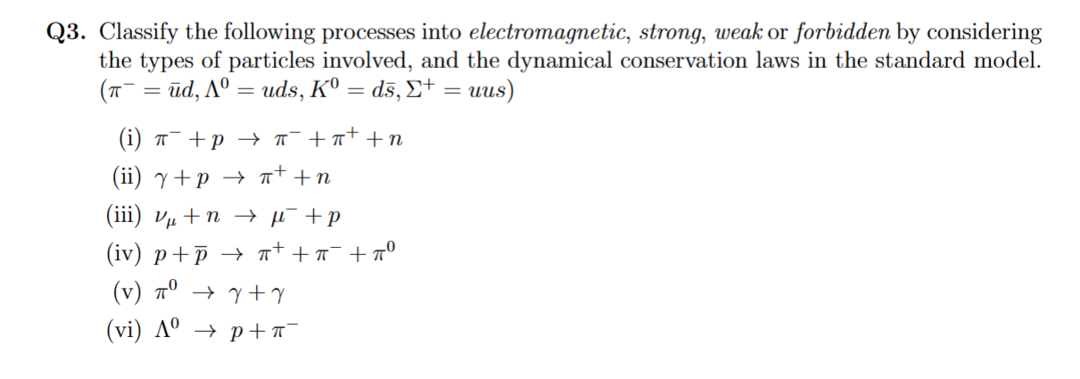 Solved Q3. Classify the following processes into | Chegg.com