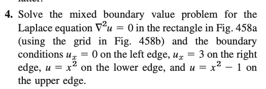 4 Solve The Mixed Boundary Value Problem For The 