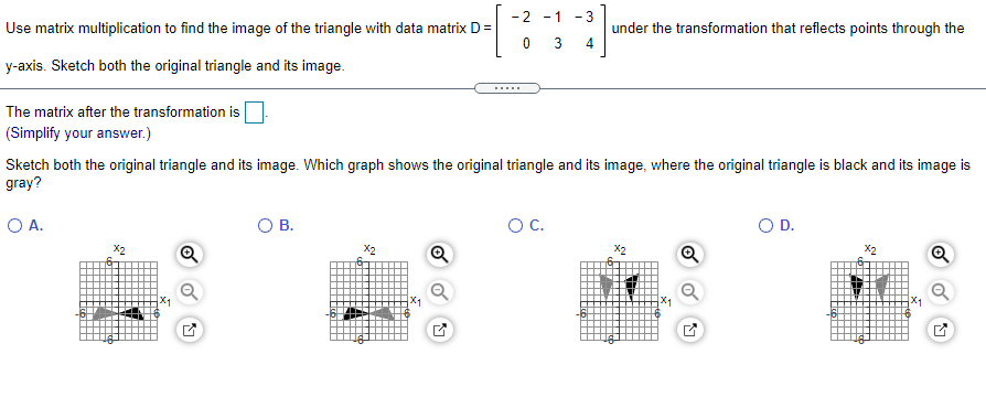 Solved - 2 - 1 -3 Use matrix multiplication to find the | Chegg.com