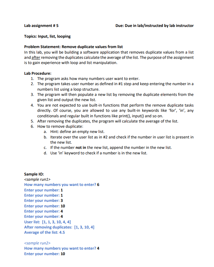 Solved Lab assignment #5 Due: Due in lab/instructed by lab | Chegg.com