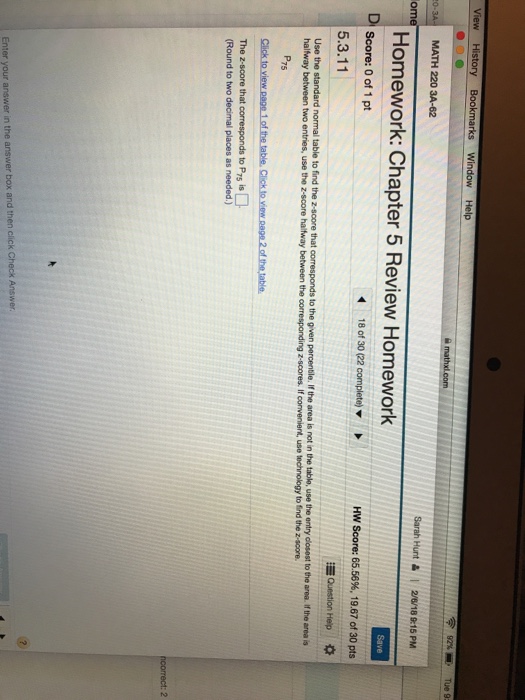 Solved MATH 220 3A-62 om Homework: Chapter 5 Review Homework | Chegg.com