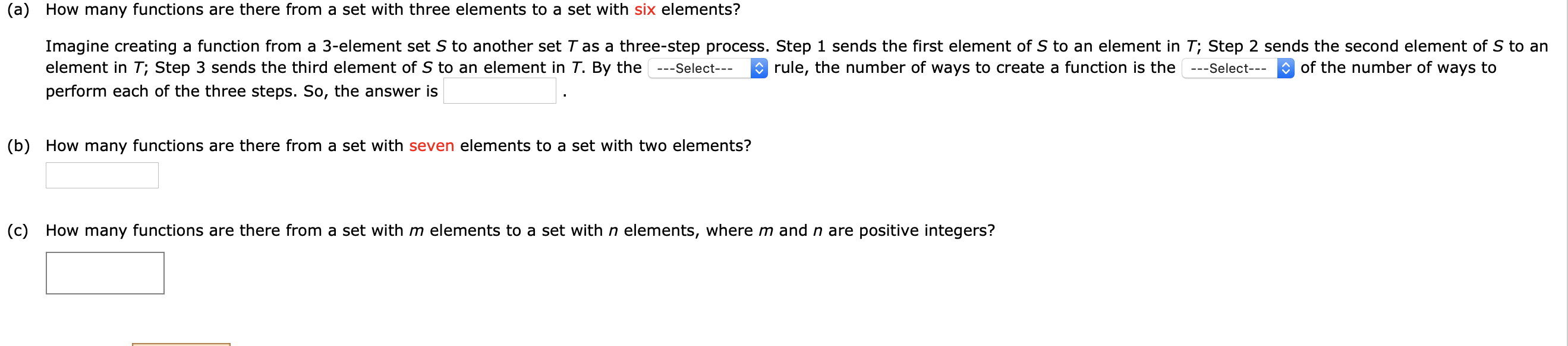 Solved a How Many Functions Are There From A Set With Chegg