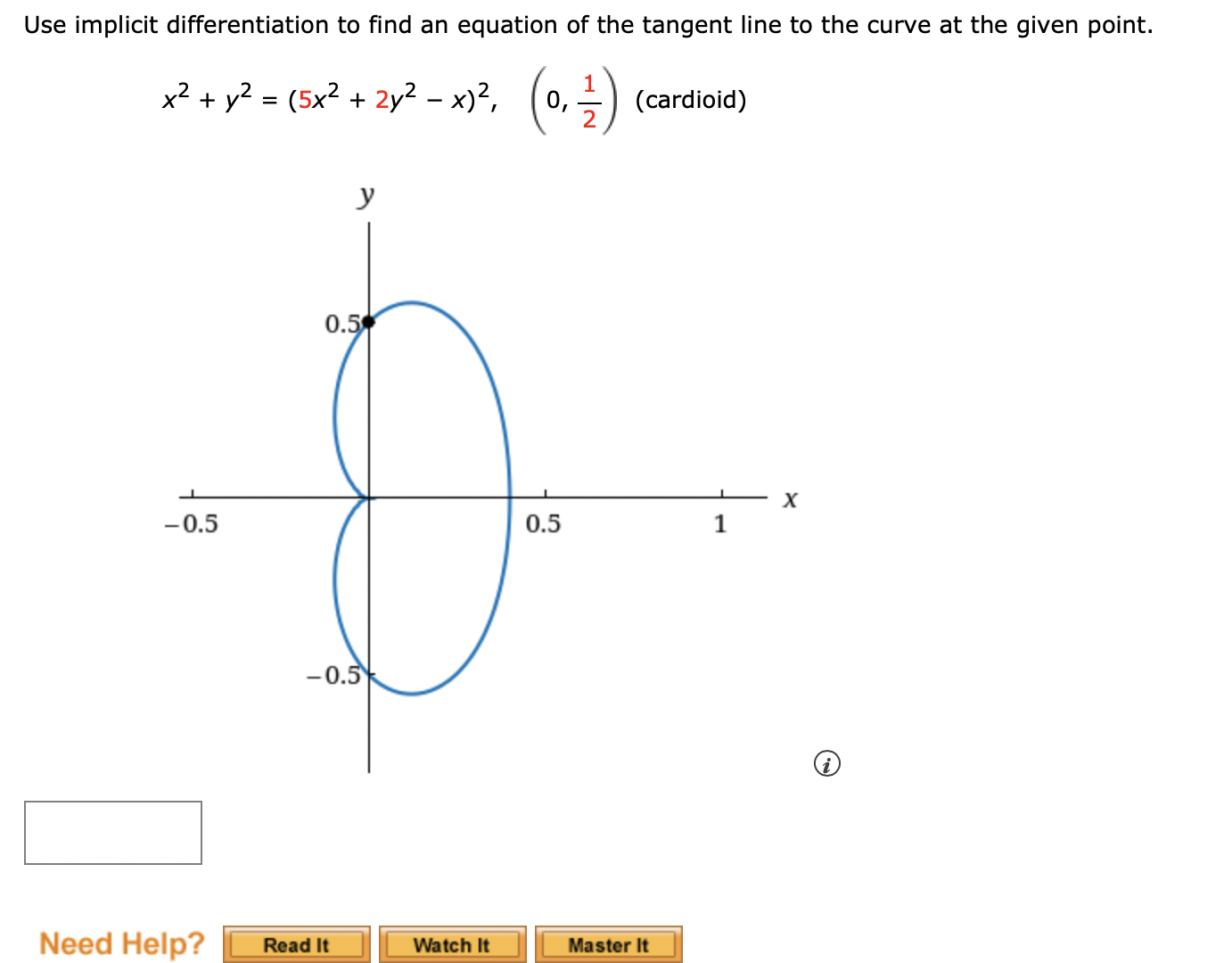 Solved Use implicit differentiation to find an equation of | Chegg.com