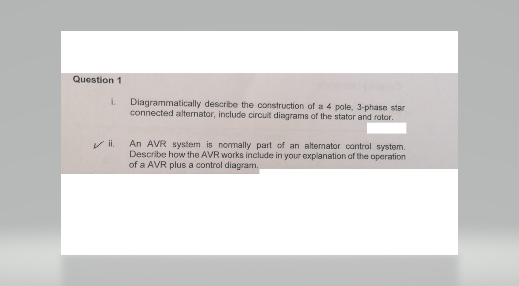 Solved i. Diagrammatically describe the construction of a 4 | Chegg.com