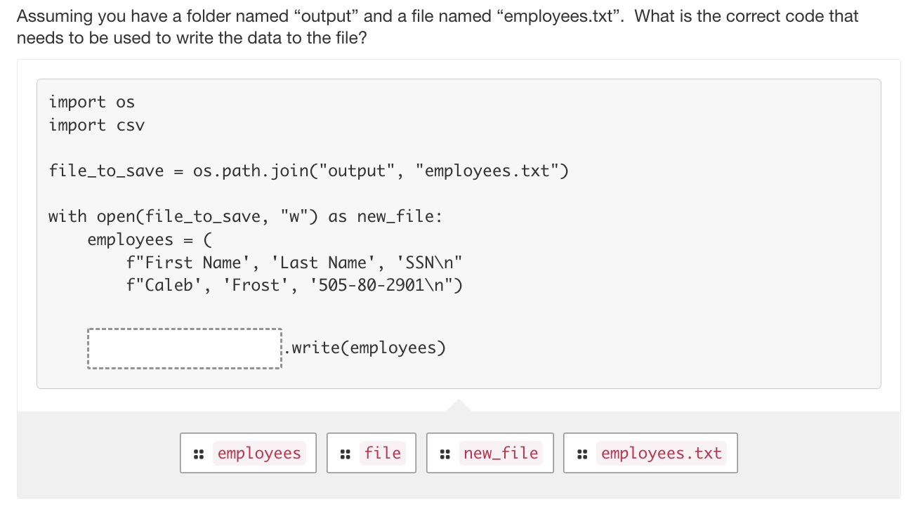 Solved Assuming you have a folder named "output" and a file | Chegg.com