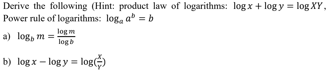 Solved - = Derive the following (Hint: product law of | Chegg.com