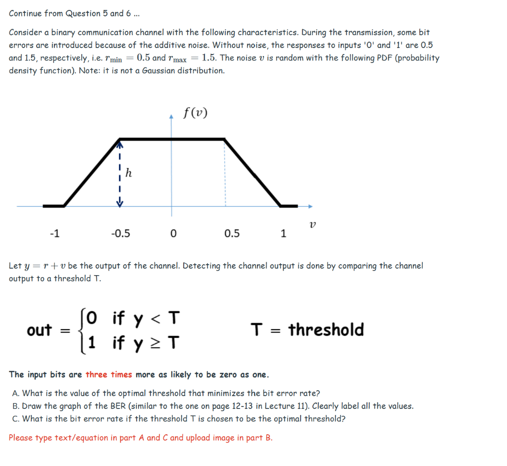 Solved Consider a binary communication channel with the | Chegg.com