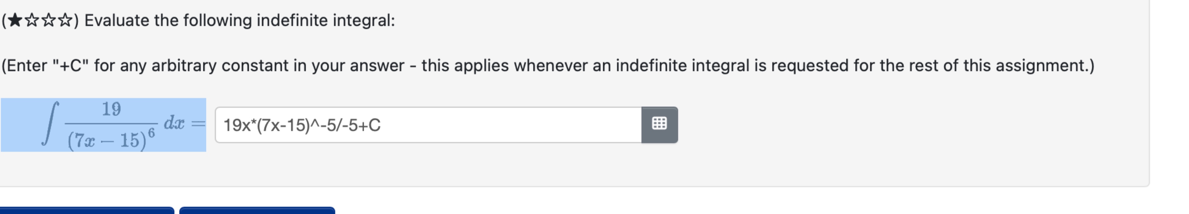 Solved (Enter " +C " ﻿for any arbitrary constant in your | Chegg.com