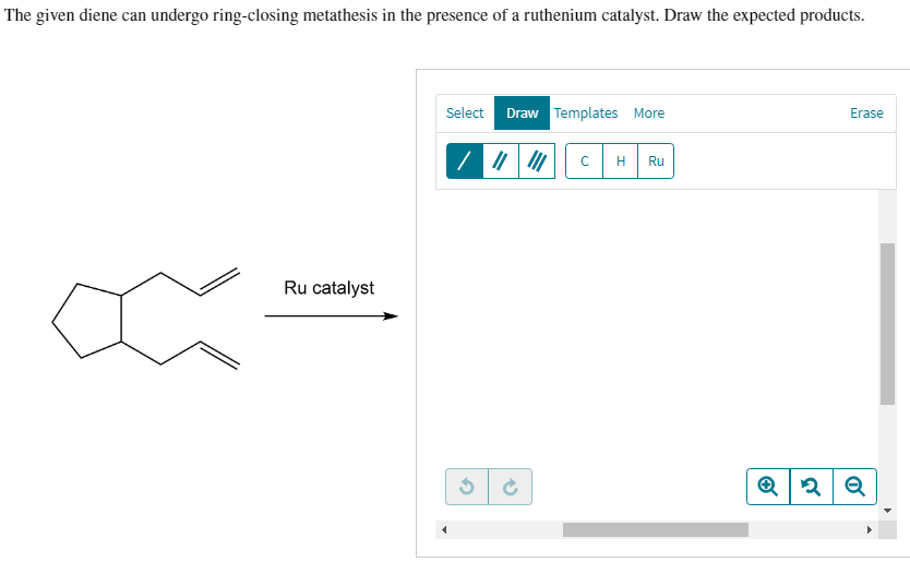 Solved The given diene can undergo ring-closing metathesis | Chegg.com