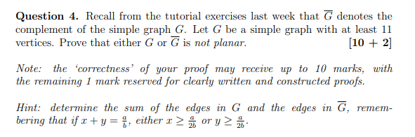 Solved Question 4. Recall from the tutorial exercises last | Chegg.com
