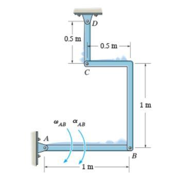 Solved Link AB has the angular velocity \omega AB | Chegg.com