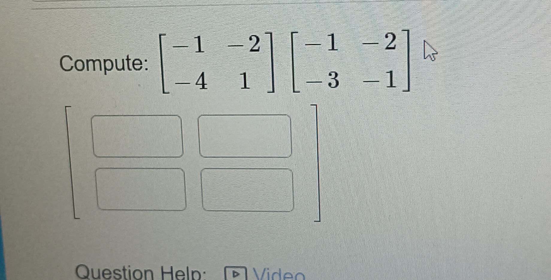 Solved Compute: [−1−4−21][−1−3−2−1] | Chegg.com