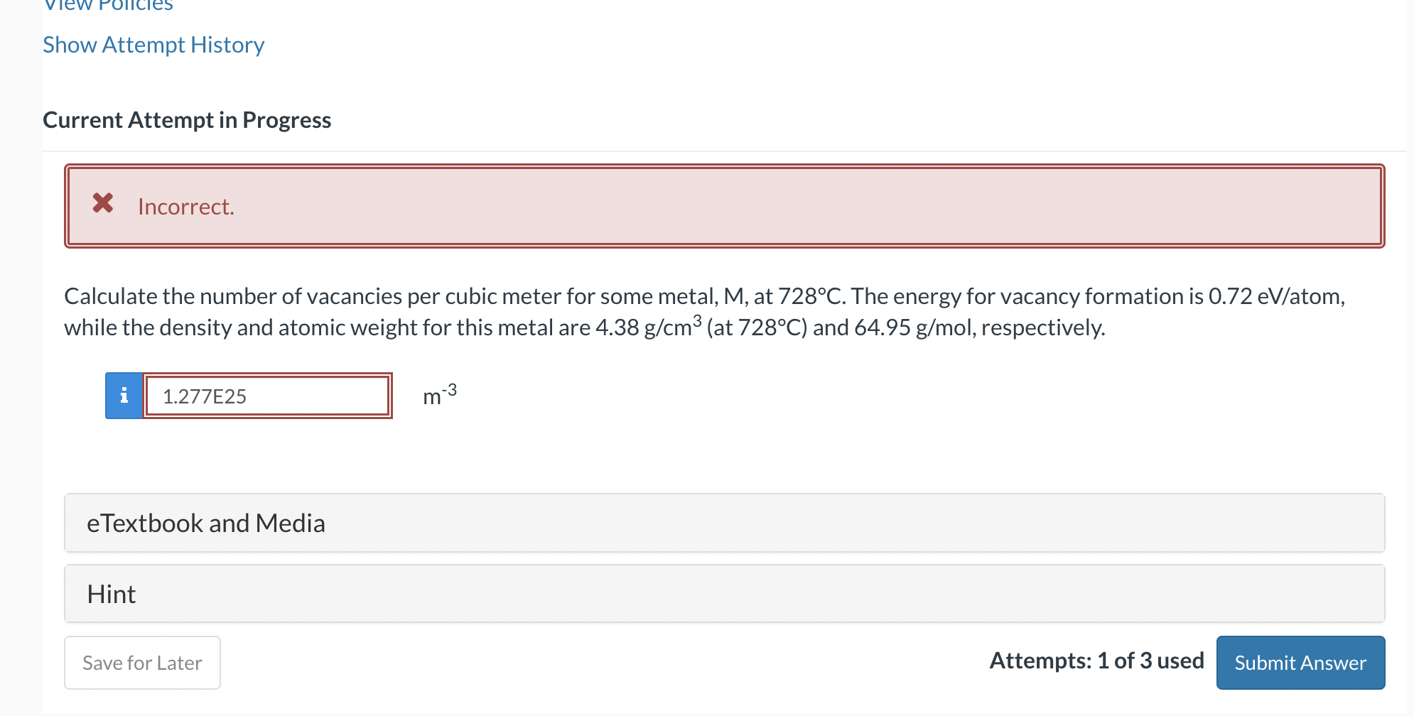 Solved Show Attempt HistoryCurrent Attempt in | Chegg.com