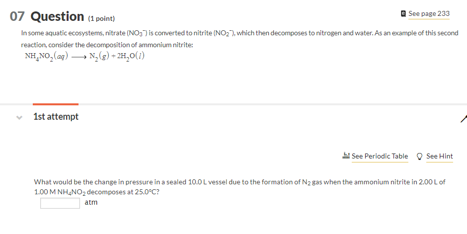 Solved 07 Question (1 point) In some aquatic ecosystems, | Chegg.com