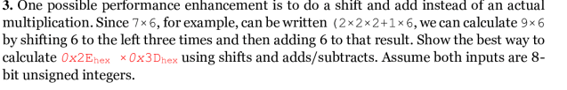 Solved 3. One possible performance enhancement is to do a | Chegg.com