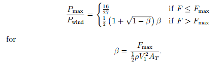 Solved See the derivation of Betz's law here: | Chegg.com