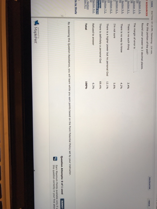 Solved The American Religious Identification Survey is | Chegg.com