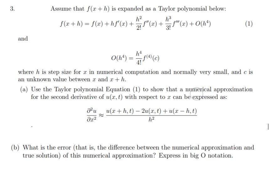 Solved NUMERICAL ANALYSIS CLASS. For reference: Elementary | Chegg.com