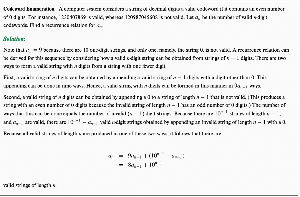Solved Codeword Enumeration A computer system considers a | Chegg.com