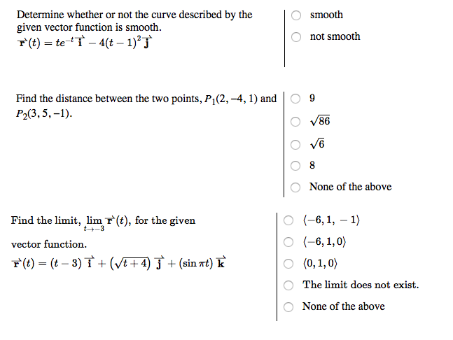 Solved Determine whether or not the curve described by the | Chegg.com