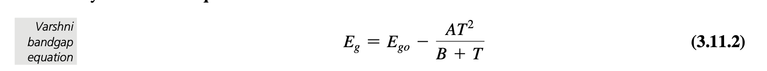 Solved Varshni equation and the change in the bandgap with | Chegg.com