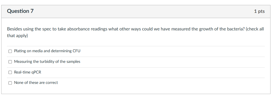 Solved Besides using the spec to take absorbance readings | Chegg.com