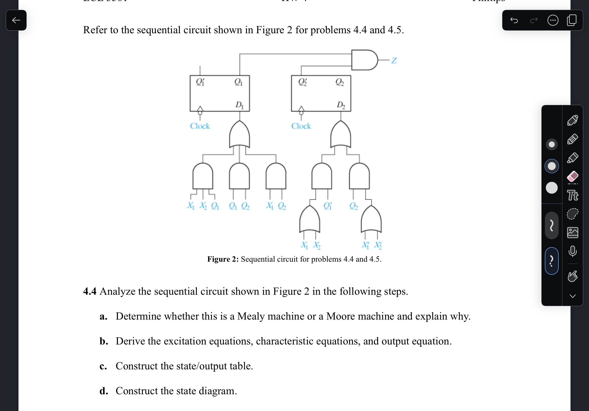 Solved Refer to the sequential circuit shown in Figure 2 | Chegg.com