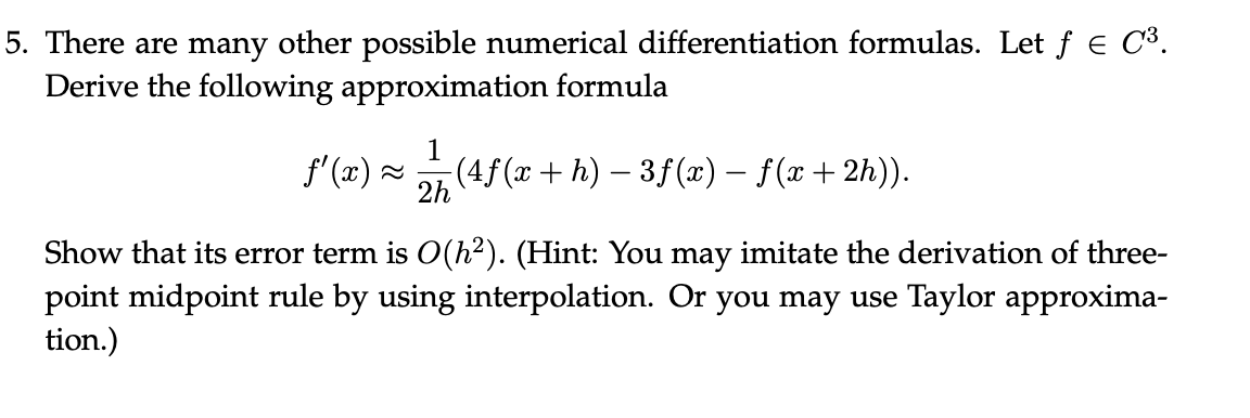 Solved 5. There are many other possible numerical | Chegg.com